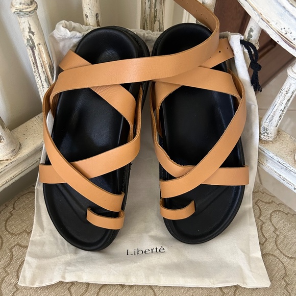 Liberte Leather | Shoes | Gladiator Sandal By Liberte Tan Leather ...
